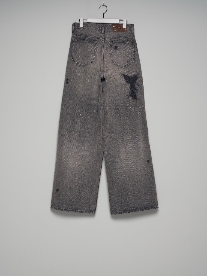 MASU (エム エー エス ユー) | MB BAGGY JEANS ANGEL DAMAGE BLACK – ADDITION ADELAIDE